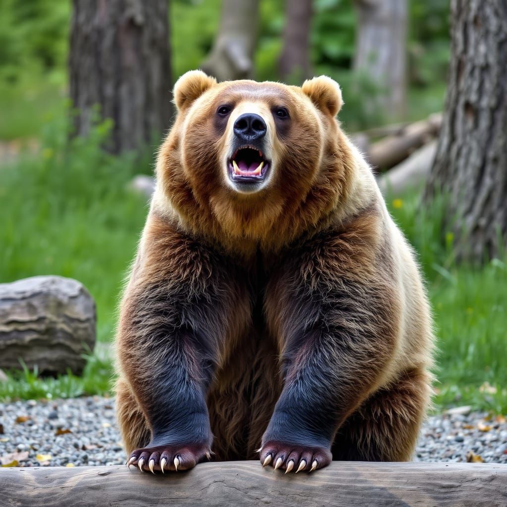 Random obese bear photograph - Photograph of an Obese Bear i...
