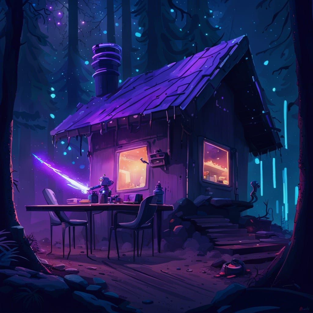 Cabin Future - AI Generated Artwork - NightCafe Creator