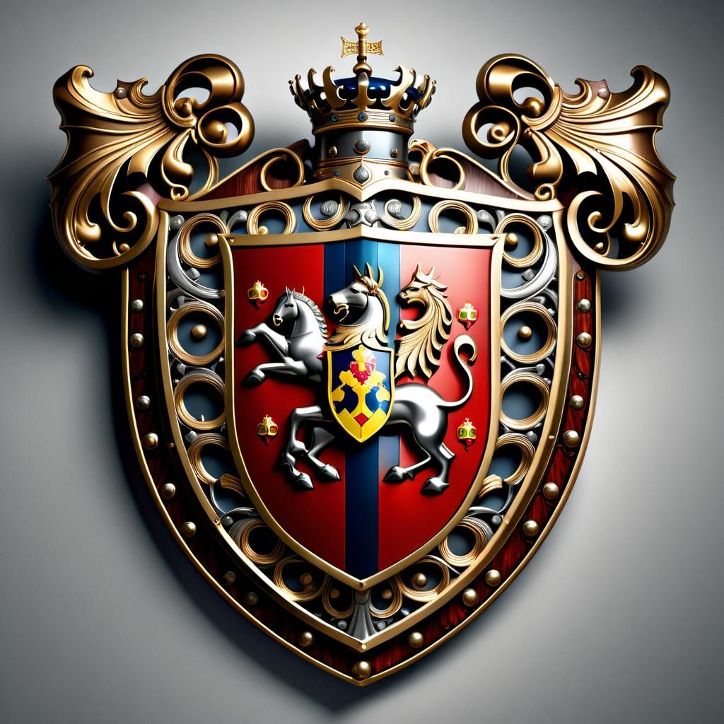 coat of arms shield - AI Generated Artwork - NightCafe Creator