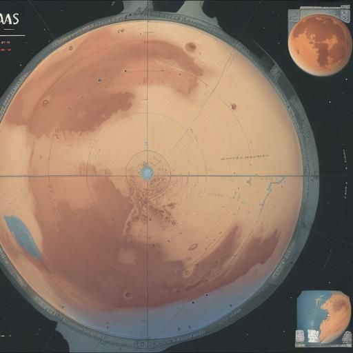 Mars surface map - AI Generated Artwork - NightCafe Creator