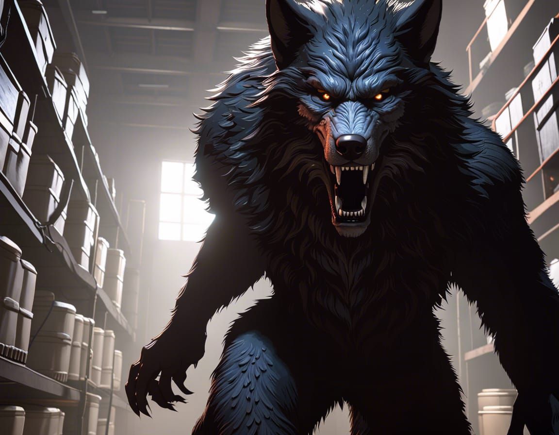 Werewolf - AI Generated Artwork - NightCafe Creator