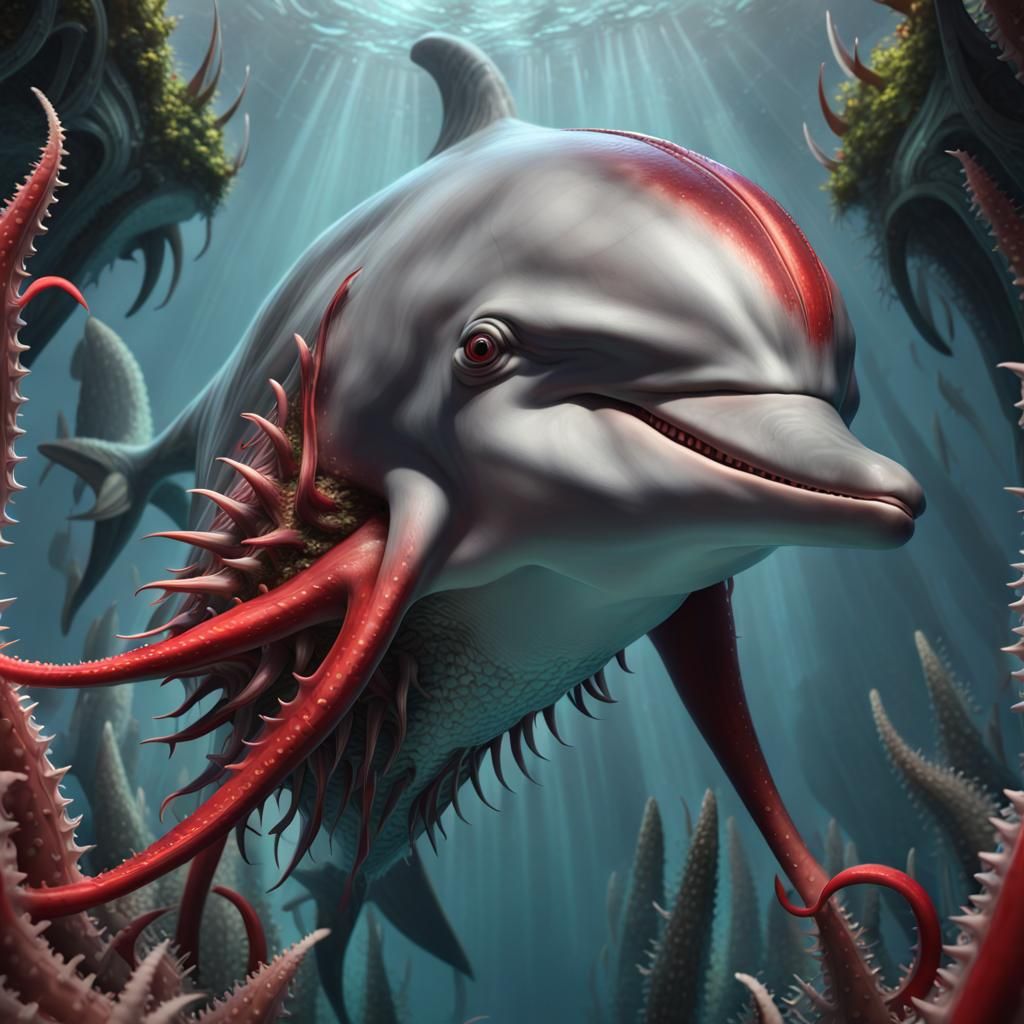 Mutated Dolphin - AI Generated Artwork - NightCafe Creator