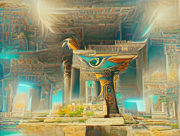 Temple of Horus - AI Generated Artwork - NightCafe Creator