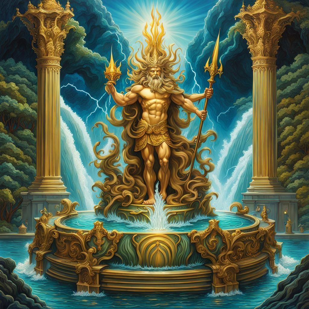 fountain - neptun - AI Generated Artwork - NightCafe Creator