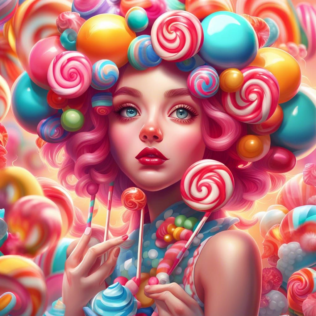 The Candy Princess - AI Generated Artwork - NightCafe Creator