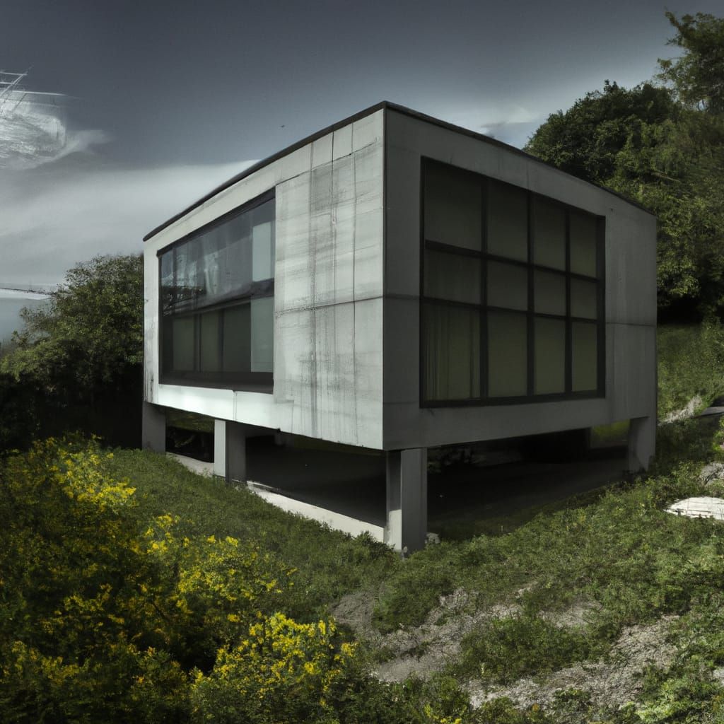 original modern self sufficient cube shaped building 9 by 9 by 9 meter ...