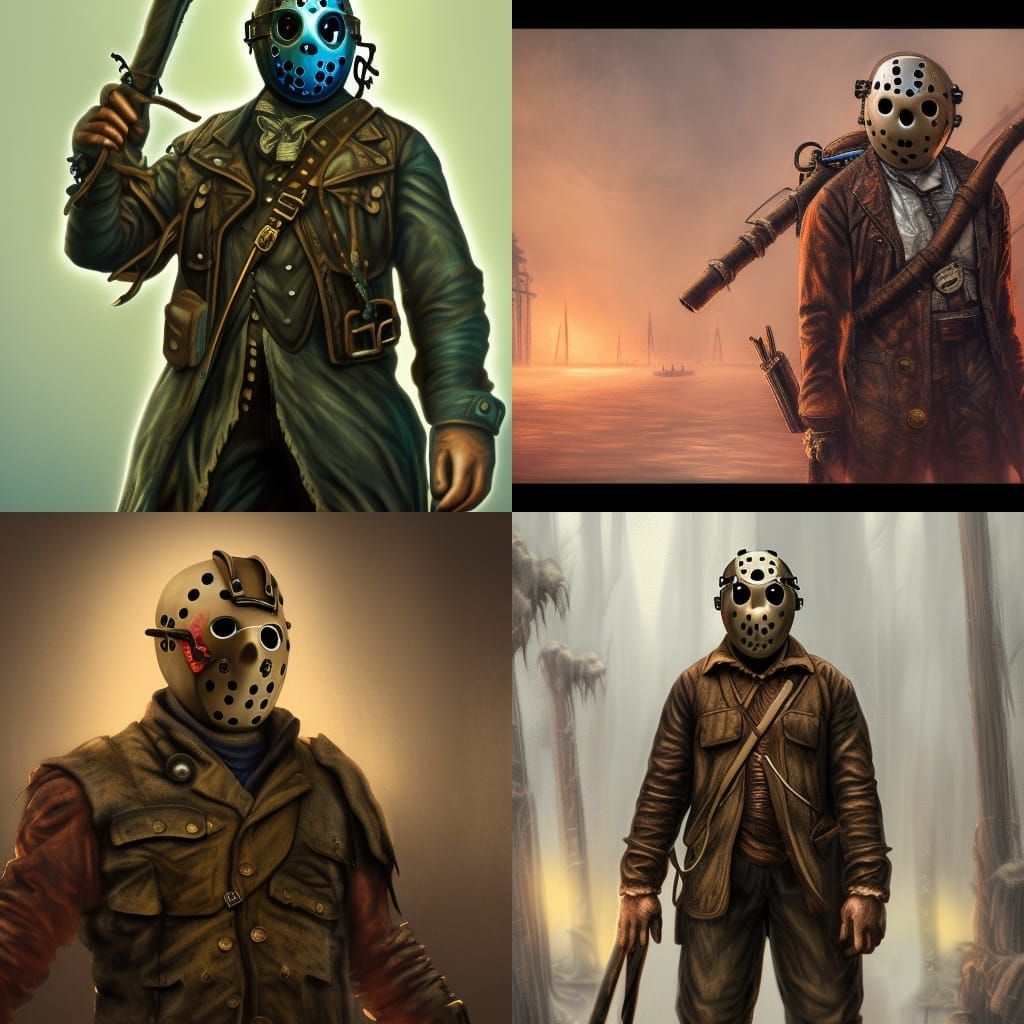 Steampunk Jason Voorhees - AI Generated Artwork - NightCafe Creator