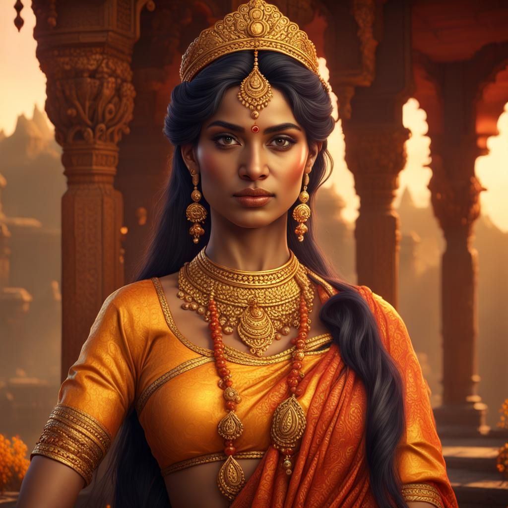 Queen Mandodari - AI Generated Artwork - NightCafe Creator