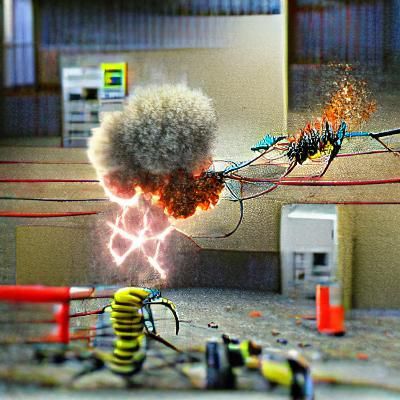 Electrical blast - AI Generated Artwork - NightCafe Creator