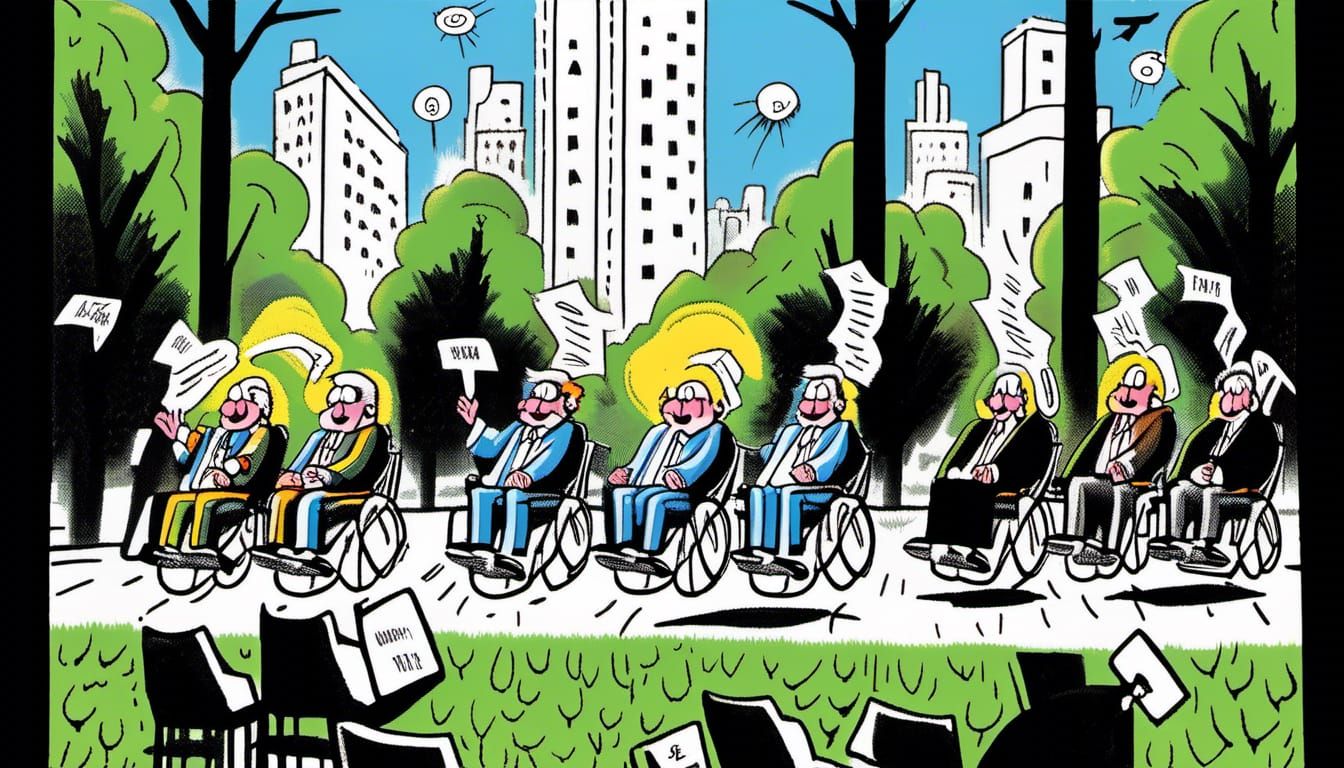 Wheelchairs propelled by Fart Explosions by comic artist John Callahan ...