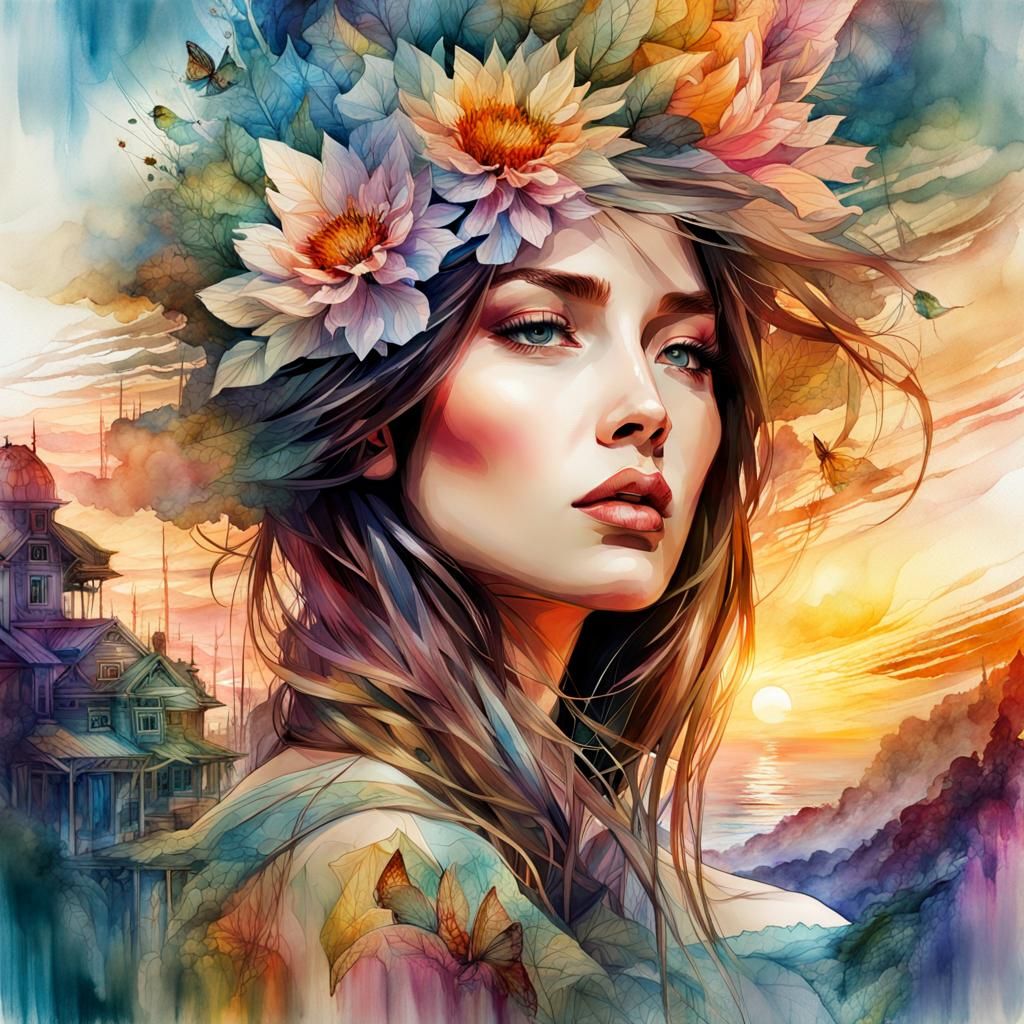 Watercolor - AI Generated Artwork - NightCafe Creator