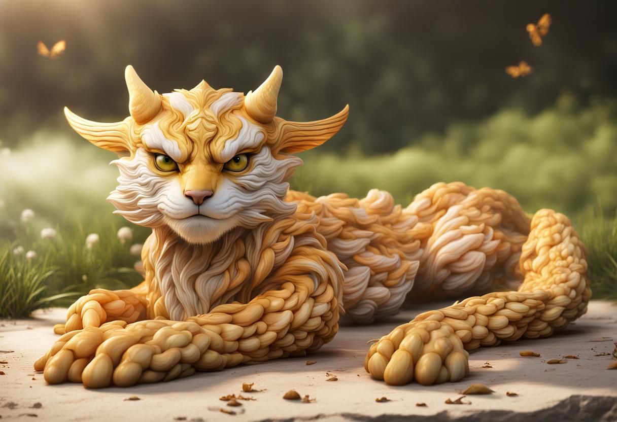 Tiger with horns - AI Generated Artwork - NightCafe Creator