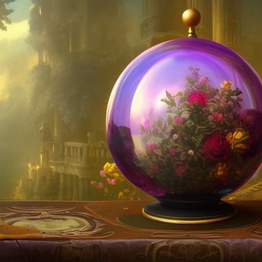 Renaissance glass sphere - AI Generated Artwork - NightCafe Creator