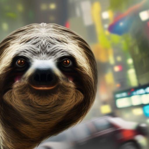 A (((sloth 🦥 ))) destroying new york fighting with godzilla ...