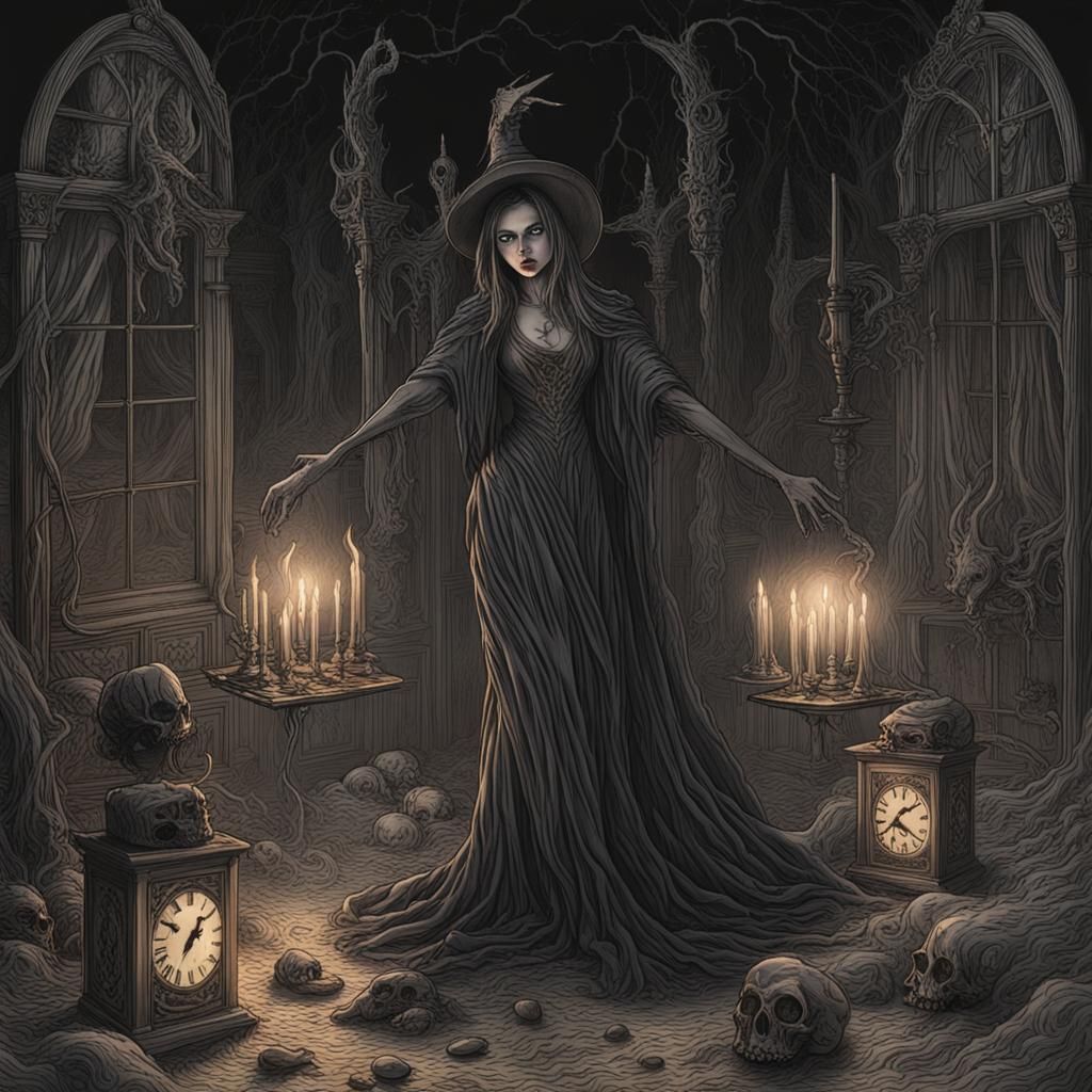 Witching hour - AI Generated Artwork - NightCafe Creator