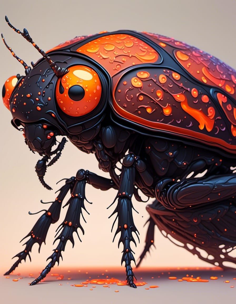 Fire Bug - AI Generated Artwork - NightCafe Creator
