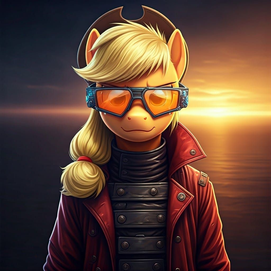 Vash the Pony Stampede in Red Trench Coat, Sci-Fi ... - AI Art
