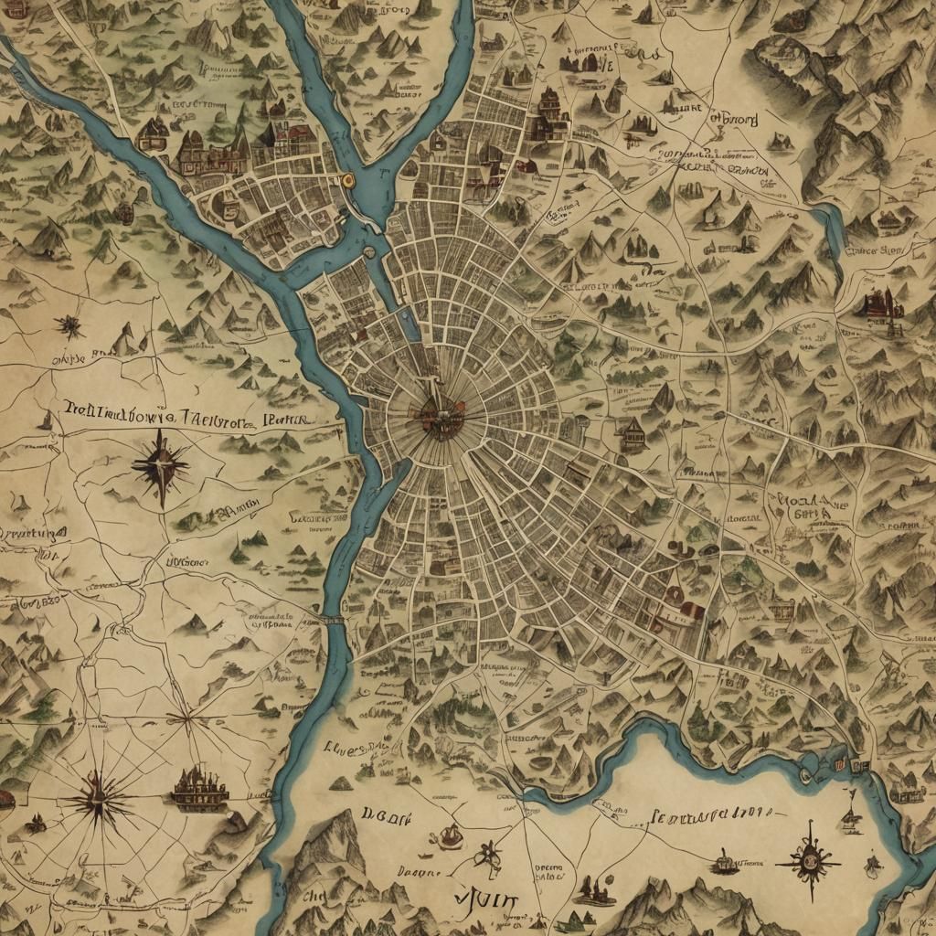 a map - AI Generated Artwork - NightCafe Creator