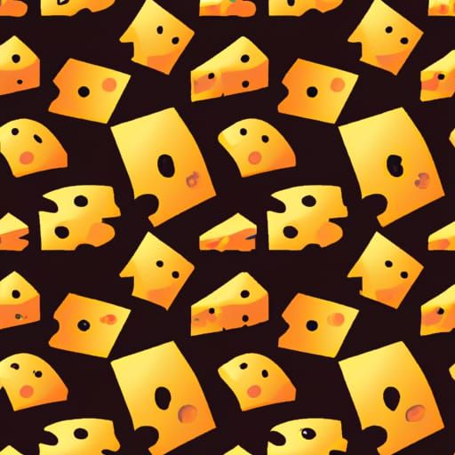 Seamless Texture of Evil Cheese - AI Generated Artwork - NightCafe Creator