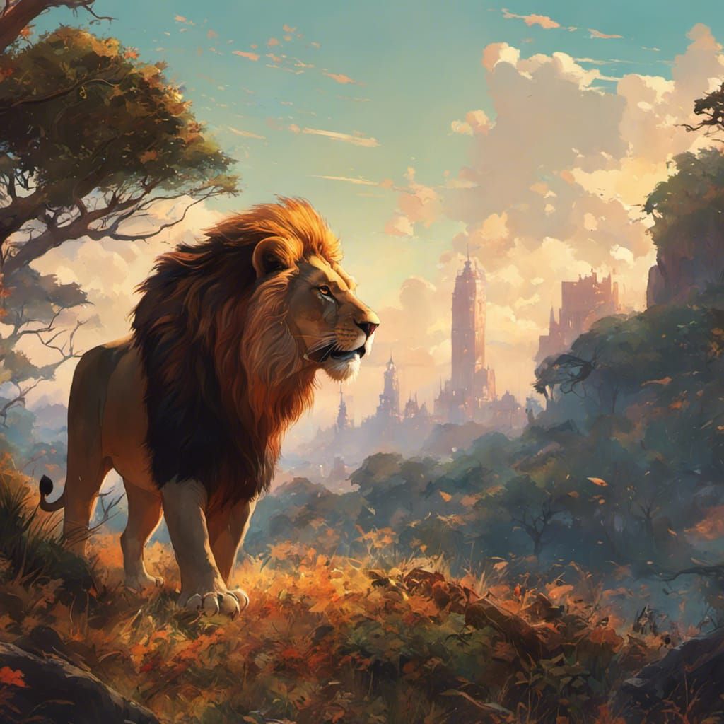 Lion - AI Generated Artwork - NightCafe Creator
