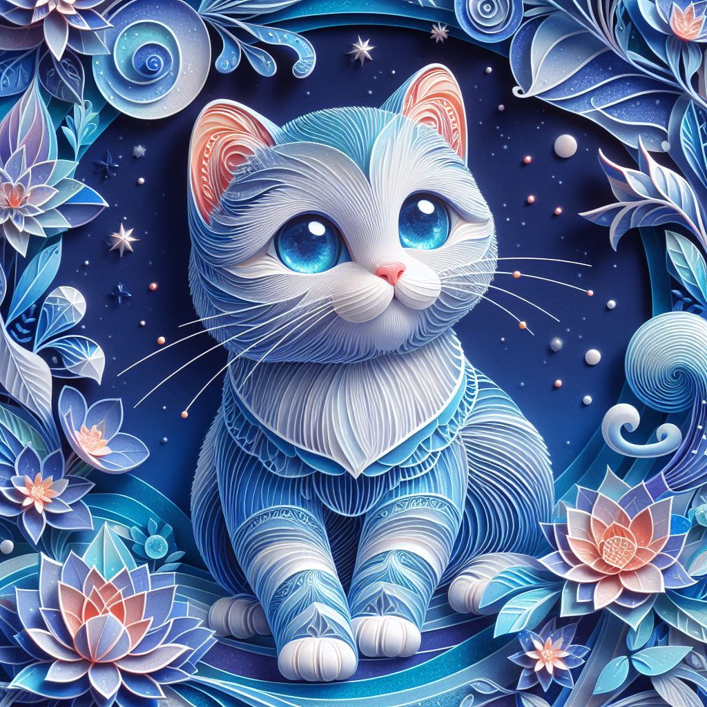 CAT .....FRACTAL ART - AI Generated Artwork - NightCafe Creator