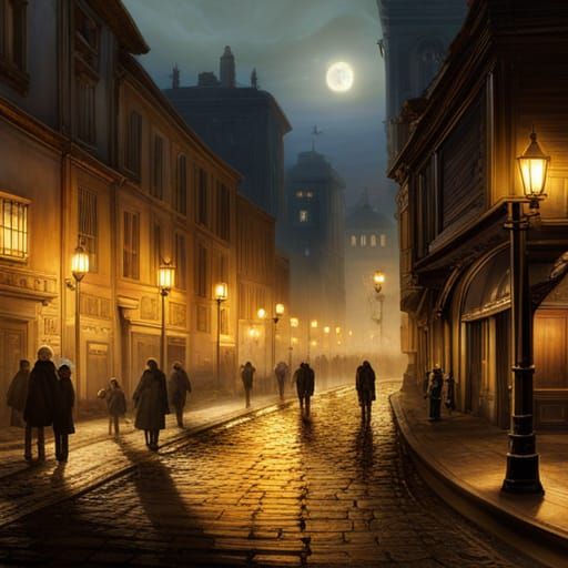 The City Center at Night - AI Generated Artwork - NightCafe Creator