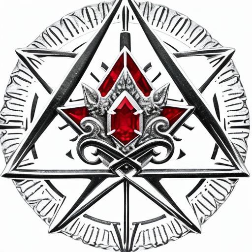 alchemy symbol: the perfect red king or sulfer symbol as a ruby and ...