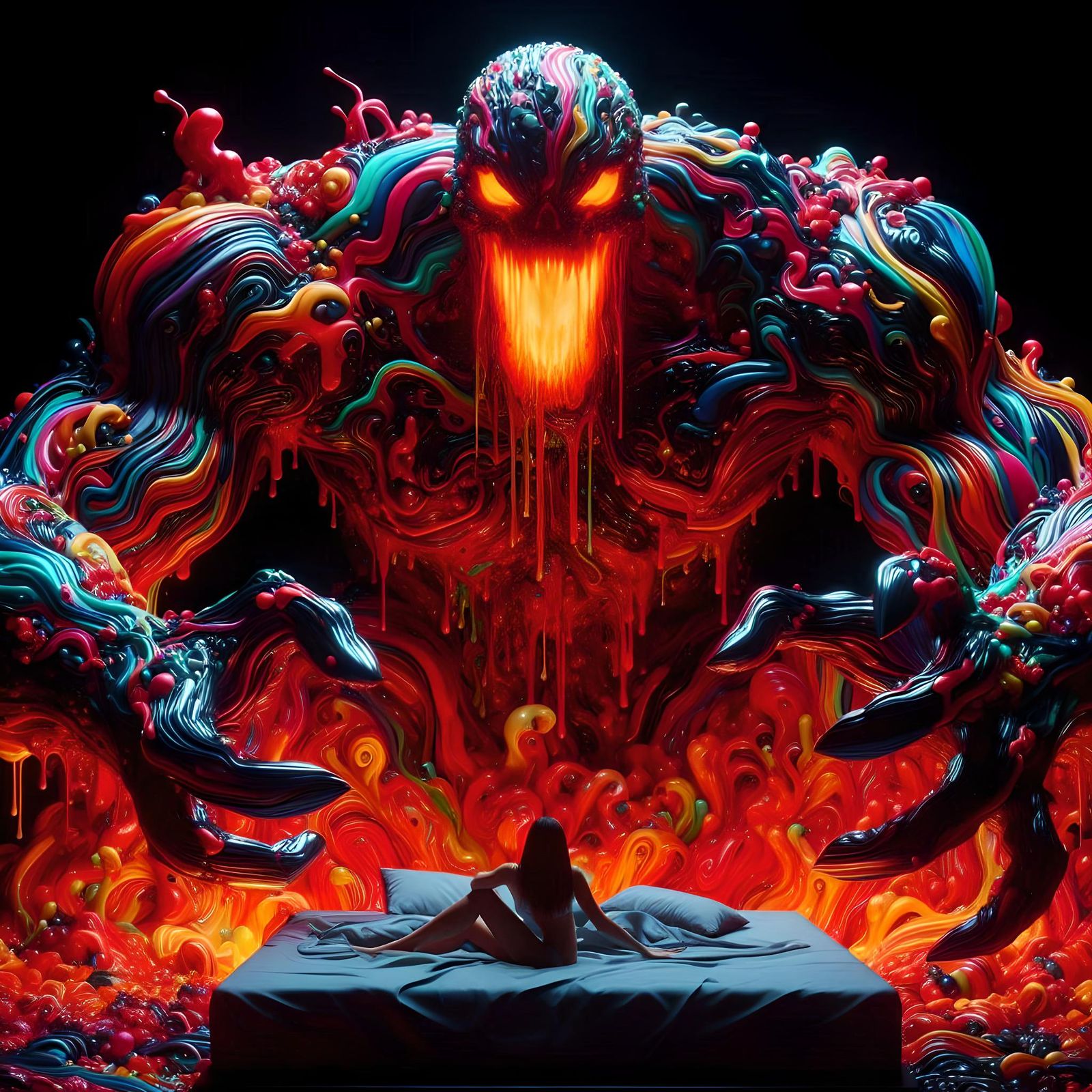 Colorful Nightmares - AI Generated Artwork - NightCafe Creator