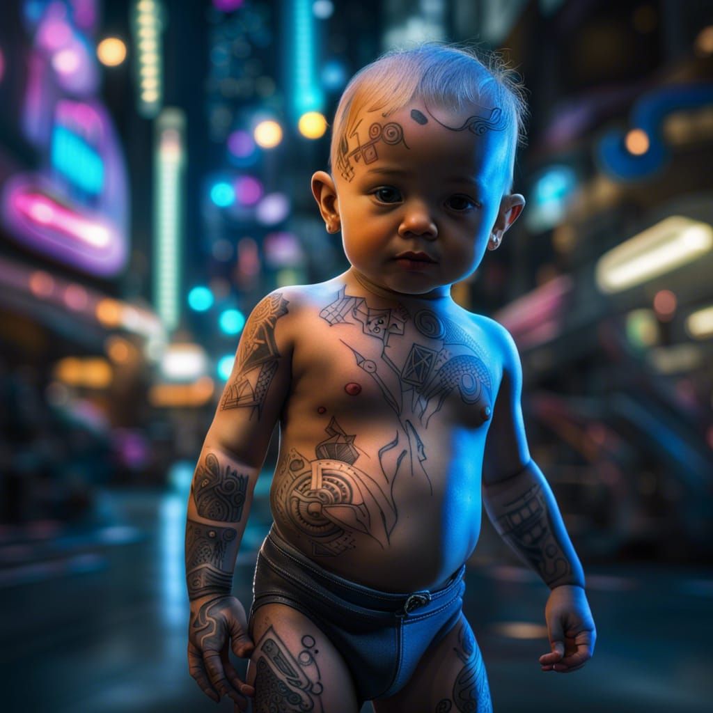 Futuristic Baby - AI Generated Artwork - NightCafe Creator
