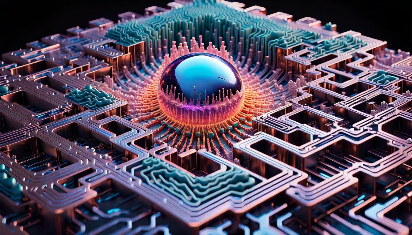 3D Maze circuitry - AI Generated Artwork - NightCafe Creator