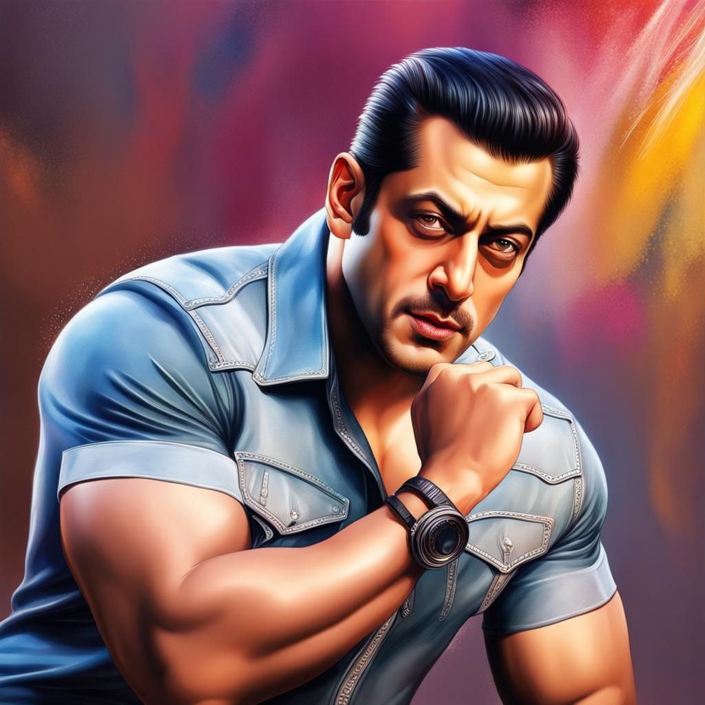 Salman Khan bollywood - AI Generated Artwork - NightCafe Creator