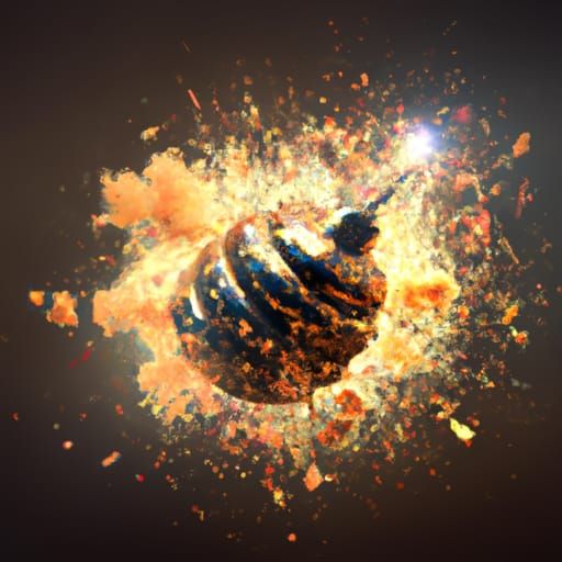 Glitter grenade exploding - AI Generated Artwork - NightCafe Creator