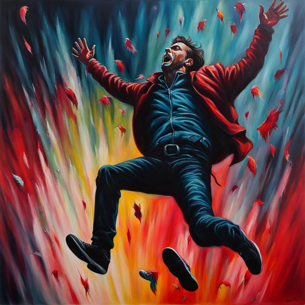 Free falling - AI Generated Artwork - NightCafe Creator