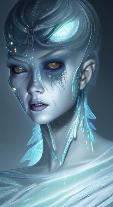 Beautiful Alien Woman - AI Generated Artwork - NightCafe Creator