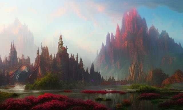 Mythical Places - AI Generated Artwork - NightCafe Creator