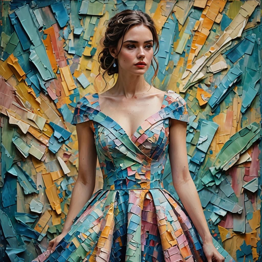 Beautiful complex impasto background with vivid pastel colours. - AI ...