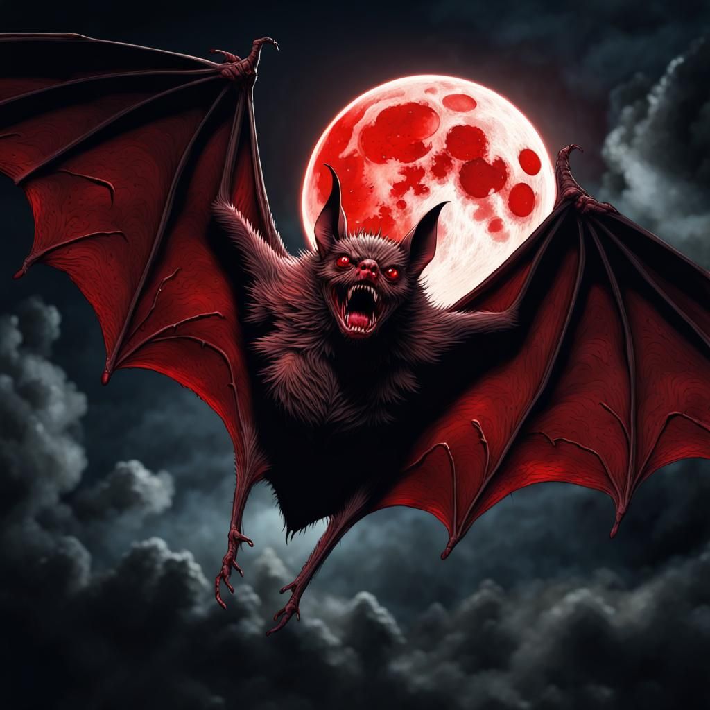 Blood Bat - AI Generated Artwork - NightCafe Creator