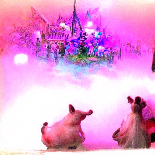 dancing pigs - AI Generated Artwork - NightCafe Creator