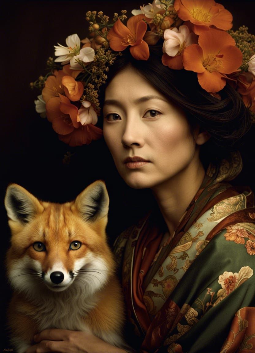 Fox Lady - AI Generated Artwork - NightCafe Creator