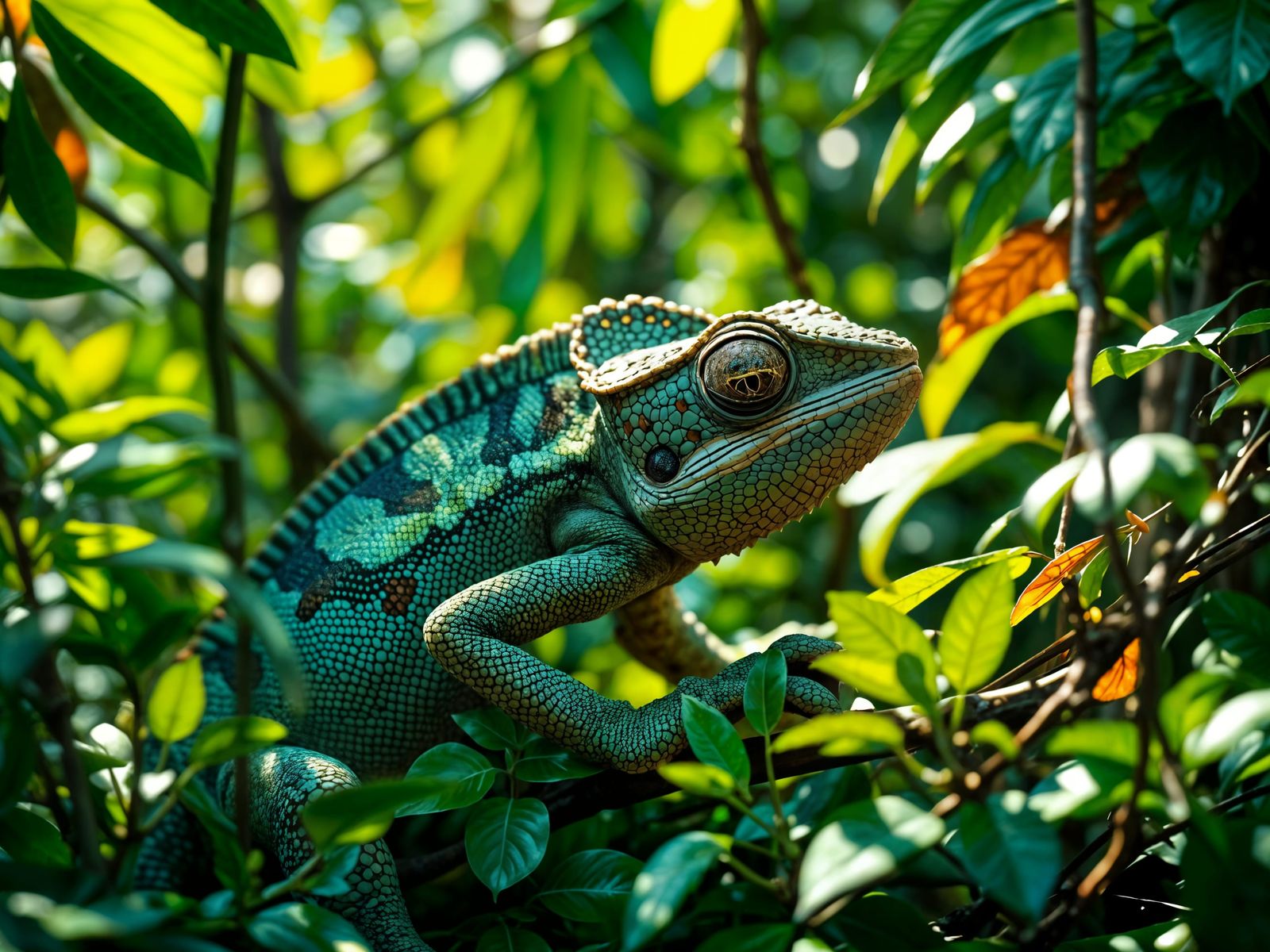 Hidden In Plain Sight - Surreptitious Rainforest Chameleon ...