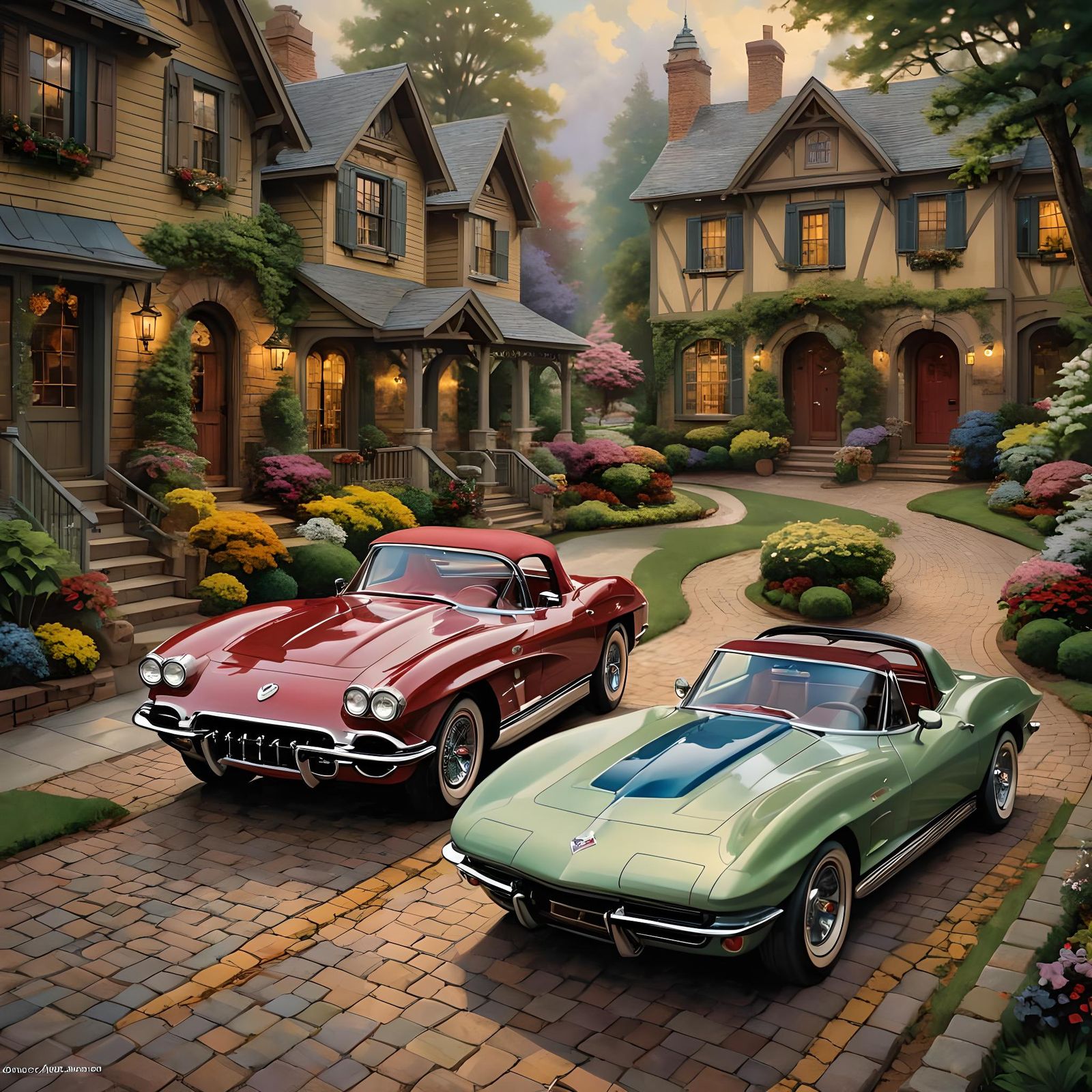 Corvettes - AI Generated Artwork - NightCafe Creator