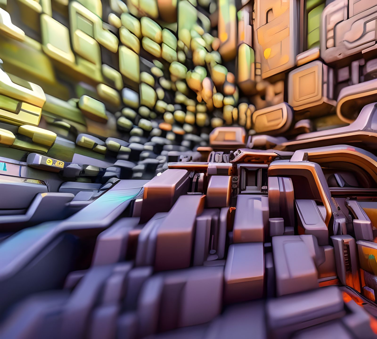 Gallery: Abstract geometric urban psy art 23mar23 - AI Generated ...