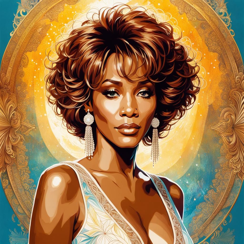 Whitney Houston - AI Generated Artwork - NightCafe Creator