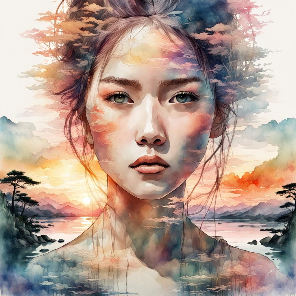 Japanese Beauty - AI Generated Artwork - NightCafe Creator