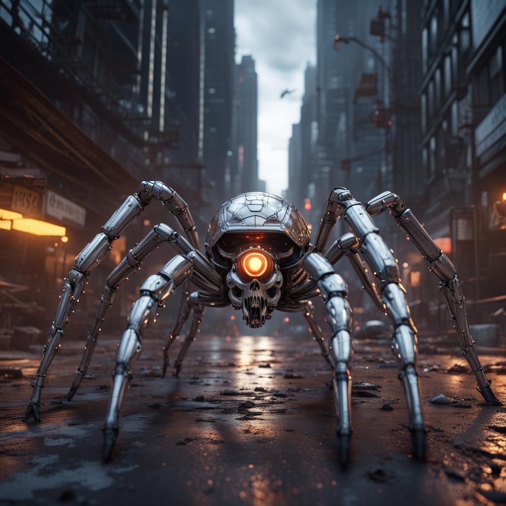 Robotic Spider - AI Generated Artwork - NightCafe Creator