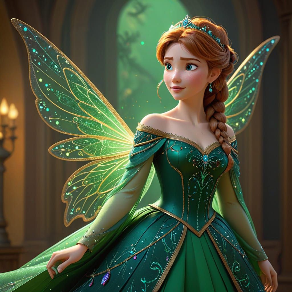 Disney Princess Anna as a fairy - Disney Princess Anna Trans...