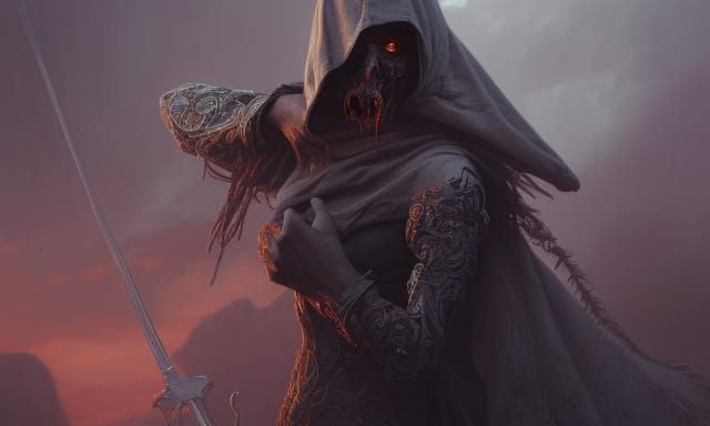 Lady Death - AI Generated Artwork - NightCafe Creator