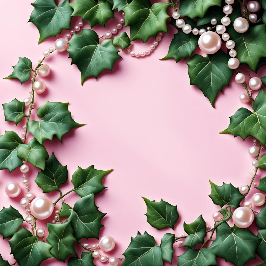 Pearls and Ivies - AI Generated Artwork - NightCafe Creator