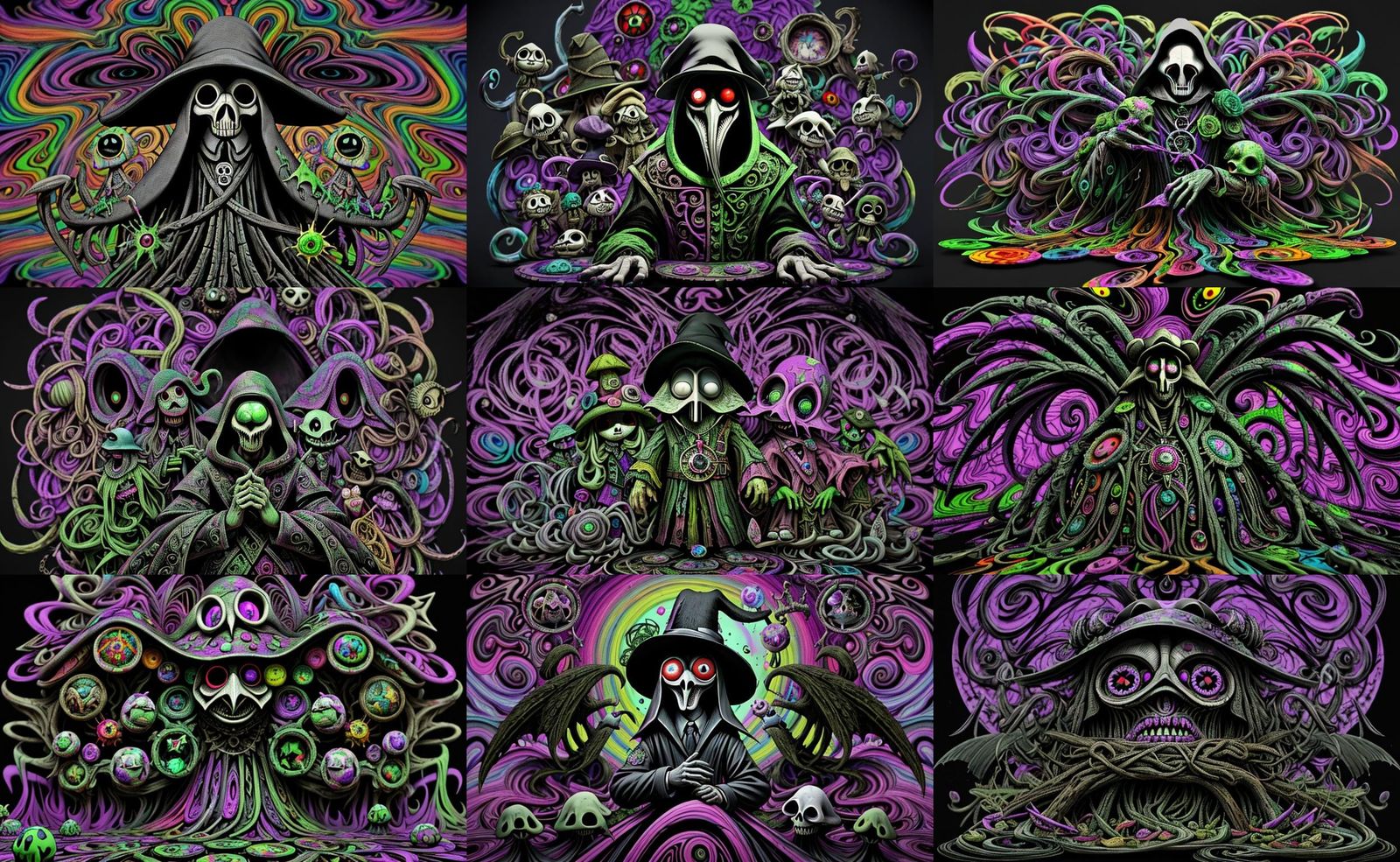 Psychedelic plague doctor from mushroomville, super trippy DMT, psycho ...