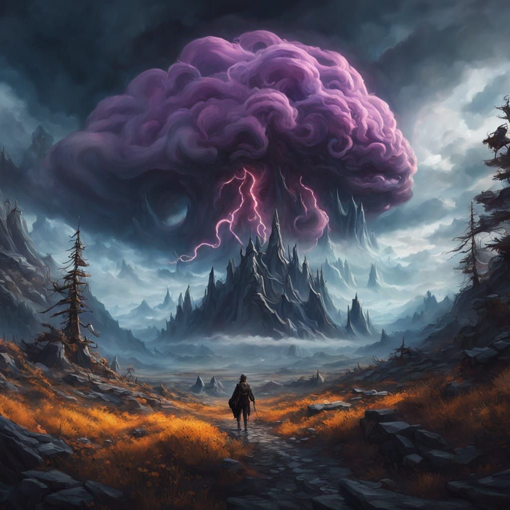 Death cloud under Black Moon - Ominous Death Cloud Under Dar...